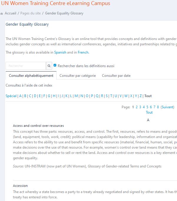 Gender Equality Glossary | UNW WRD Knowledge Hub